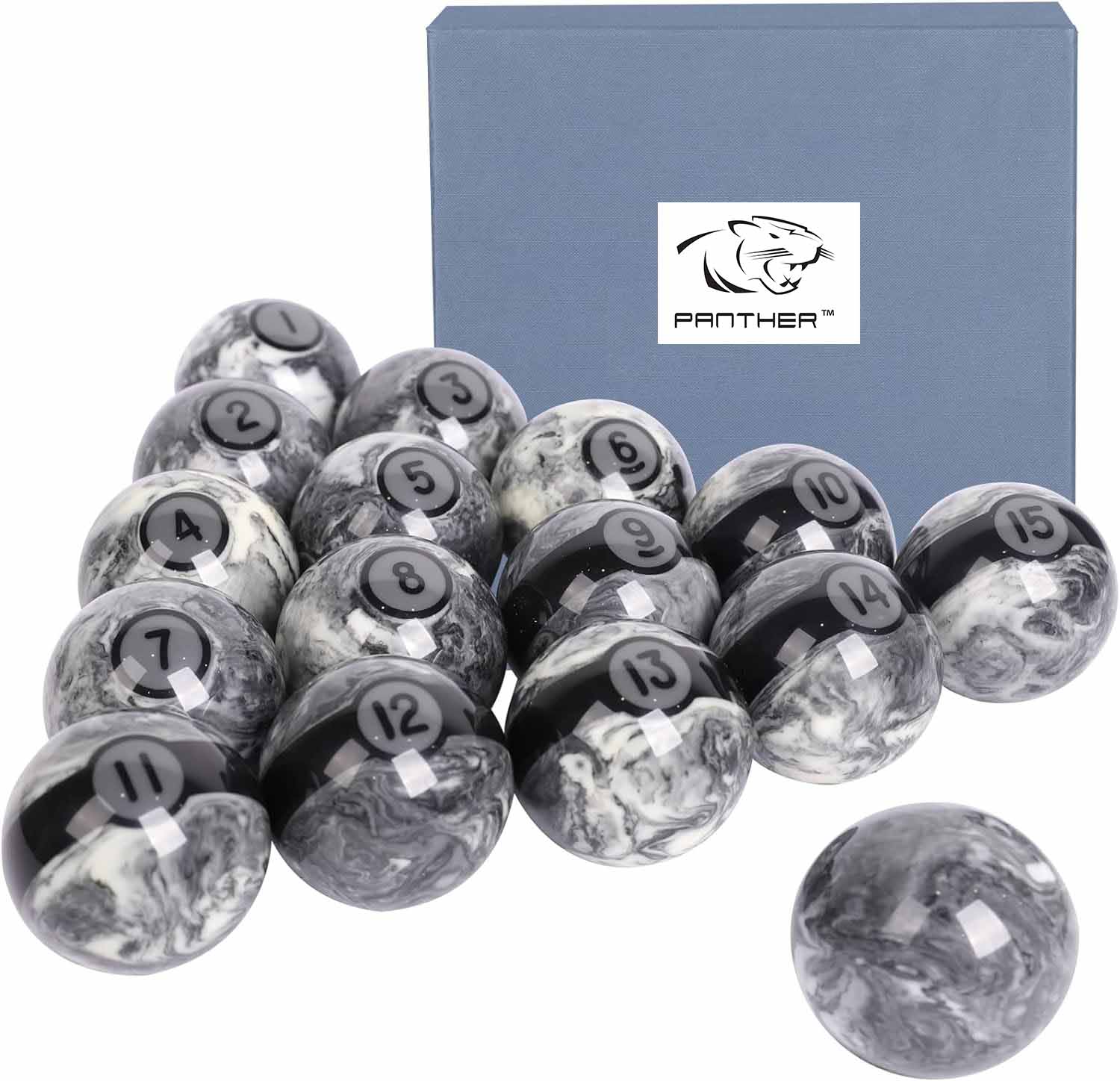 New Style Marble American Pool Ball Set – BilliardCuesOnline