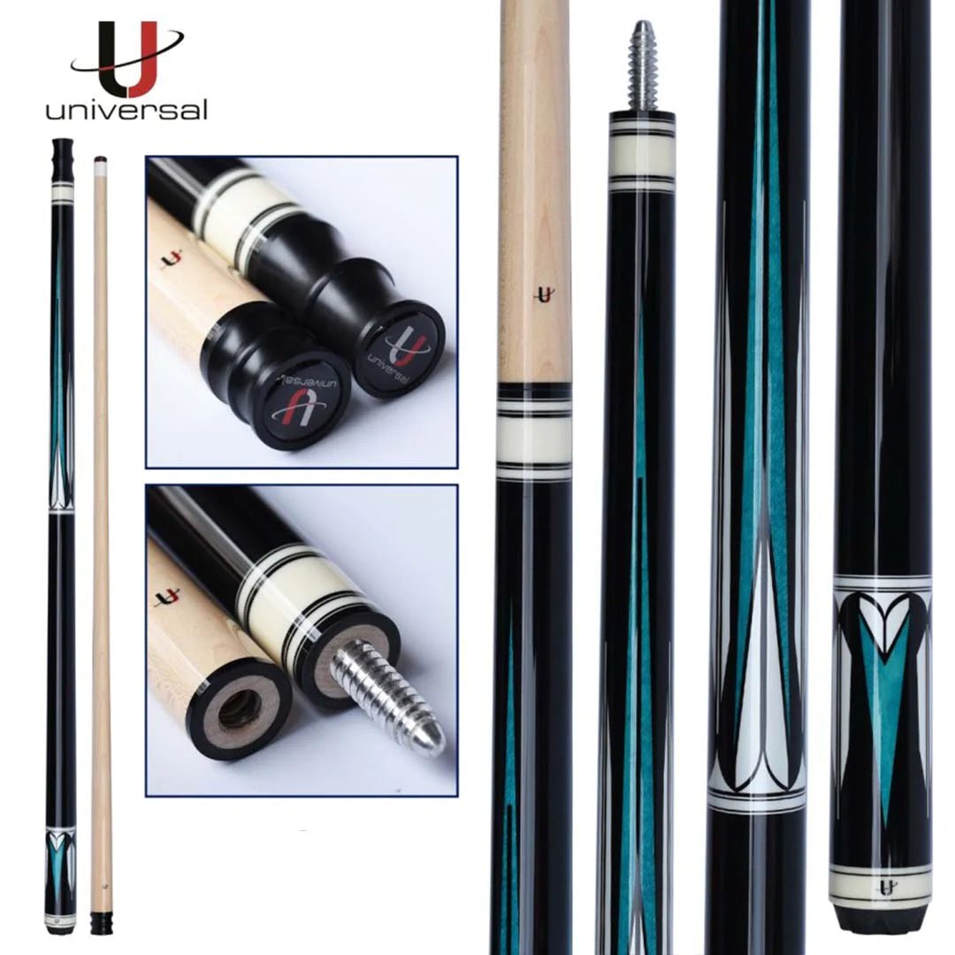 Universal Pool Cue JD-0203 (Blue/White) – BilliardCuesOnline